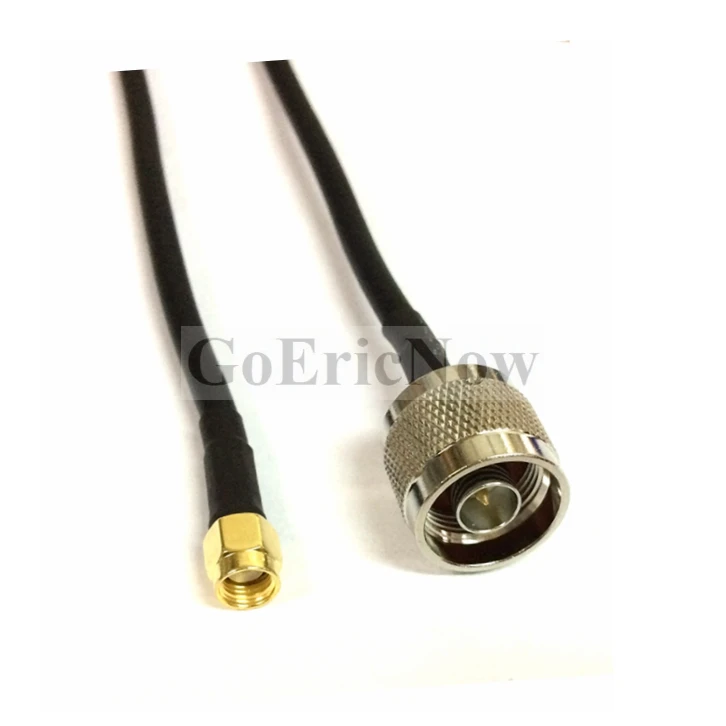 5 pces rf coaxial rp sma macho para n macho para rg58 jumper cabo ...