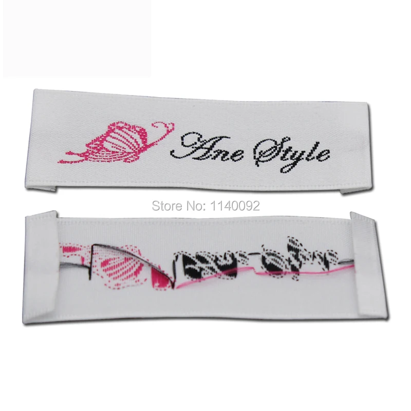 free shipping custom clothing woven label/embroidered satin labels ...