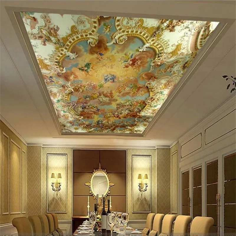 Haute Qualité Personnalisé Photo Papier Peint Zénith Plafond Fresque Au ...