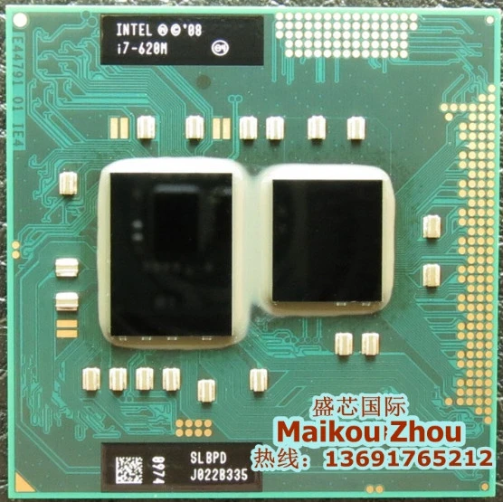 Intel Core I7 620m i7 620M cpu 4M 2.66GHz 3333 MHz Dual Core Laptop ...