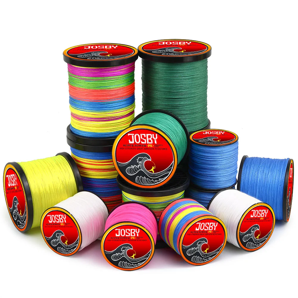 Fil de pêche,fil de pêche Multifilament tressé en PE multicolore,4 ou 8 ...