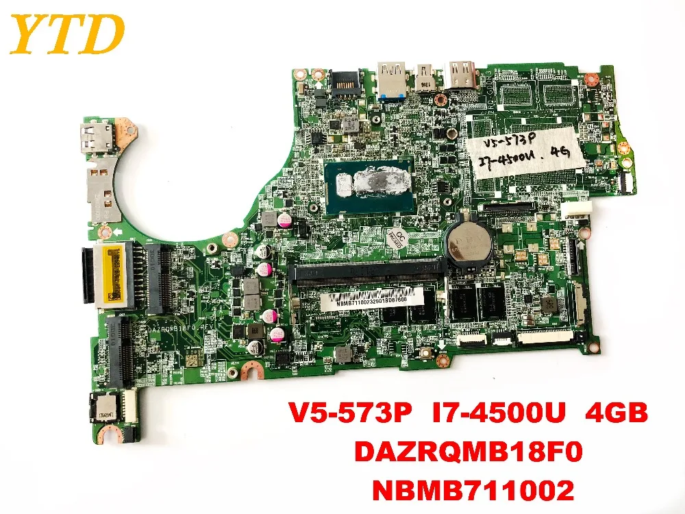 Для ACER V5-573P Материнская плата ноутбука V5-573P I7-4500U 4 Гб ...