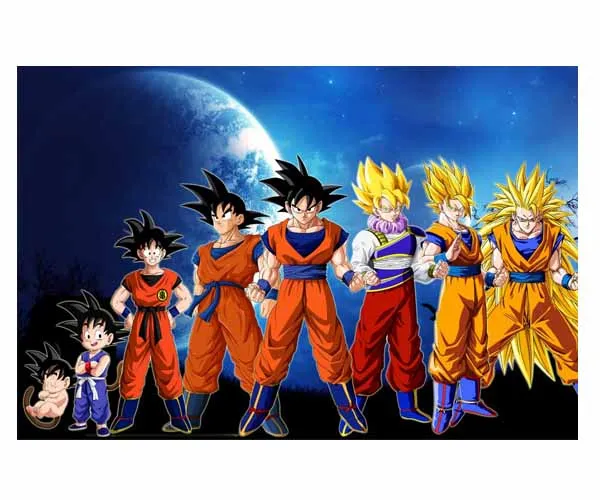 Dragon Ball z Goku Evolution Poster 50x76cm high quality Home ...