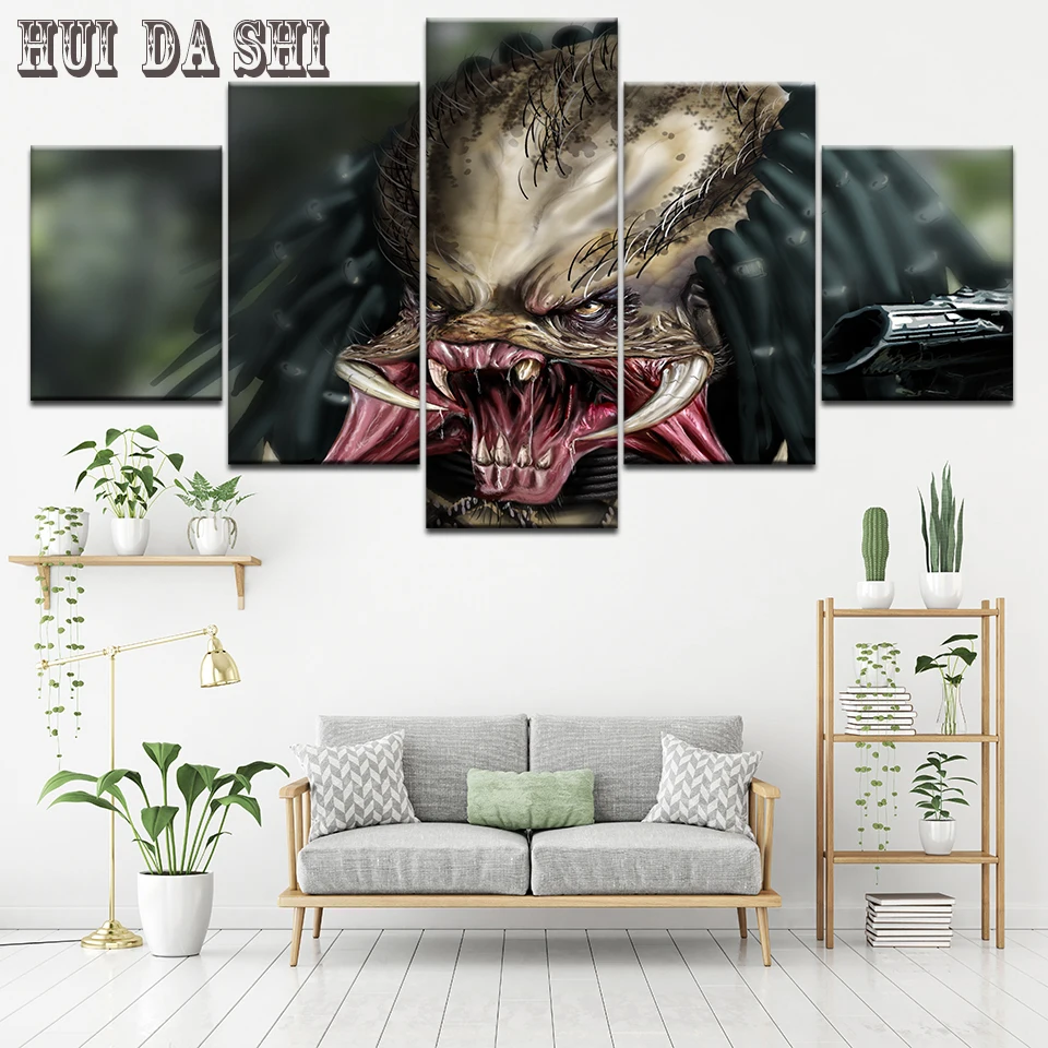 Impresión en lienzo de alien vs predator alien, pintura de arte de ...