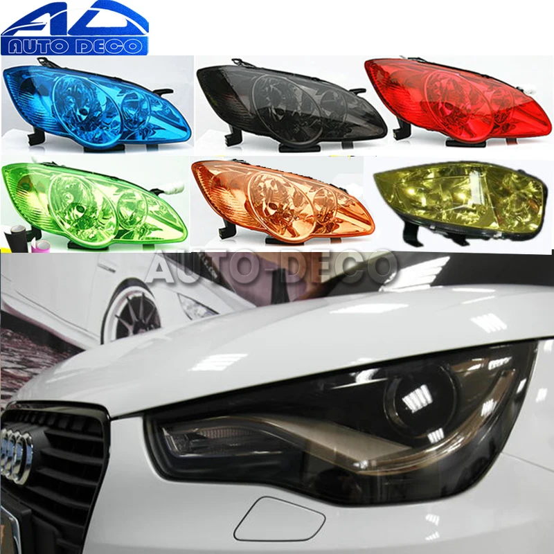 120cm Car Light Headlight Taillight Tint Vinyl Film Sticker Lamp ...
