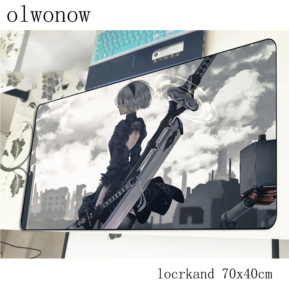 70x40cm NieR Automata YoRHa 2B Anime Mouse Pad Mat Keyboard Gaming Play ...