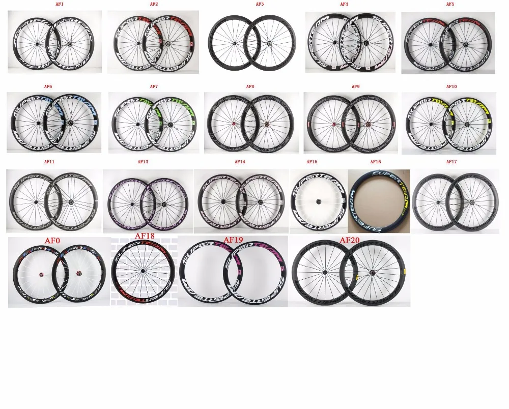 Купить SUPERTEAM углерода колёса 700C Дорога трек колесный диск 3 ...