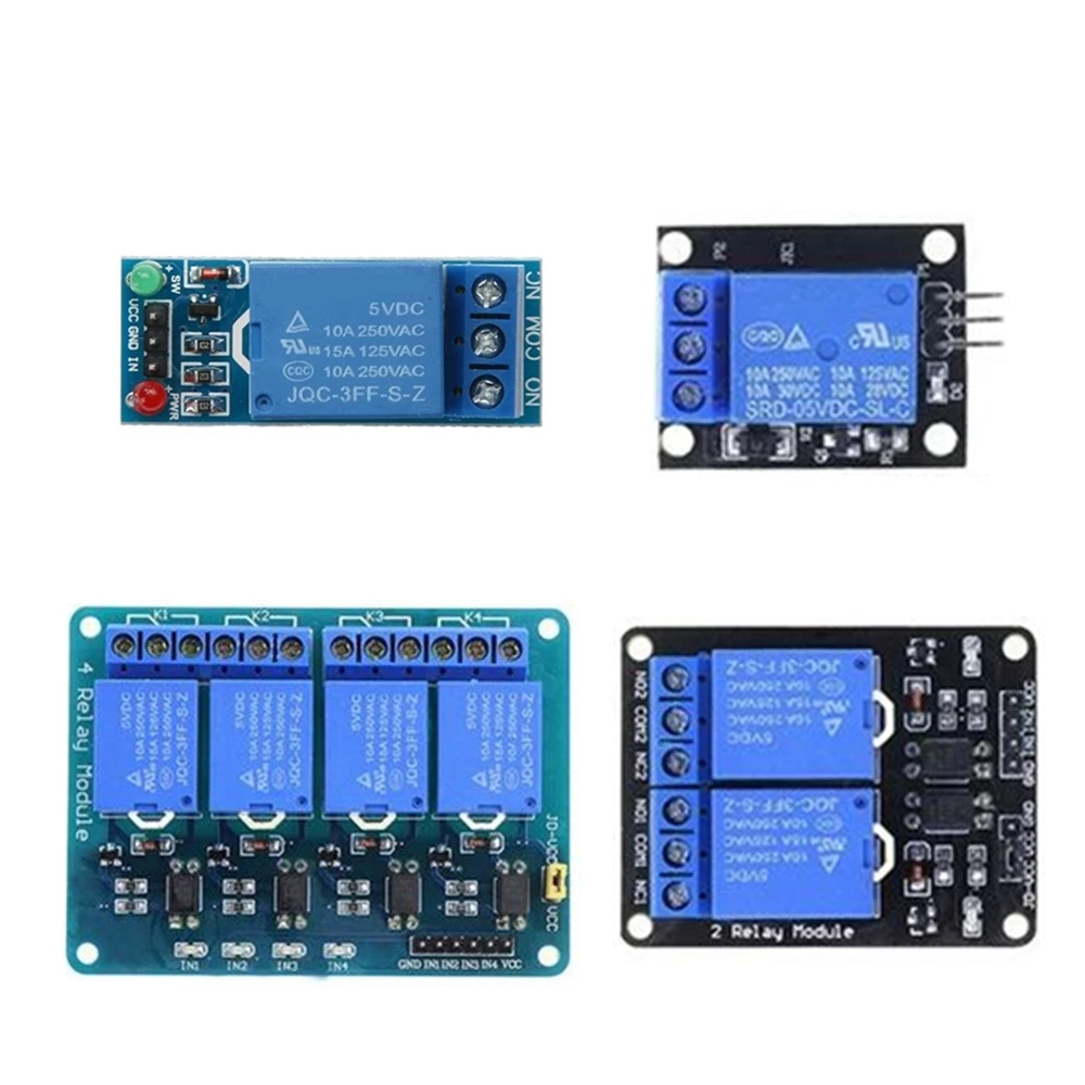 1 2 4 6 8 Channel Relay Module With Optocoupler 5v Relay Output 1 2 4 6 ...