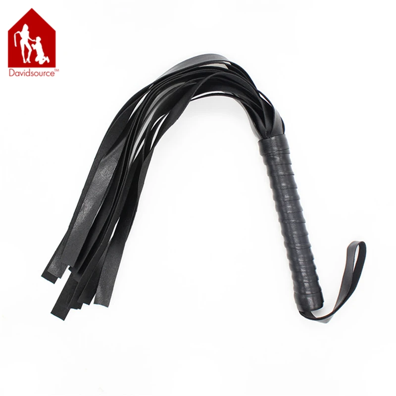Davidsource Leather Whip With Hand Strap Flogging Kit Spanking Toy Sex