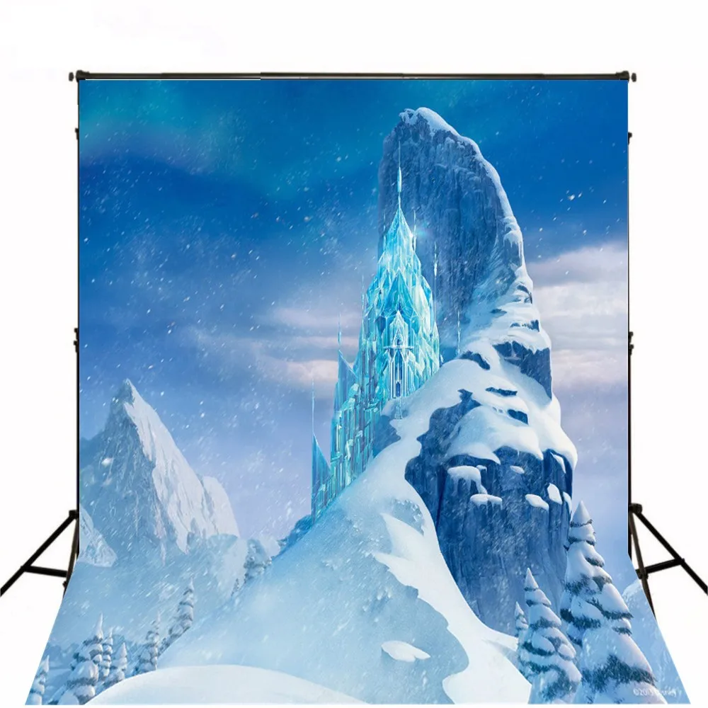Frozen Ice Castle Mountain photo backdrop Vinyl cloth High quality ...