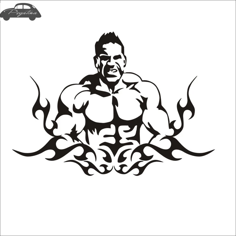 Car Gym Sticker Fitness Decal Body building Posters Vinyl Wall Decals ...