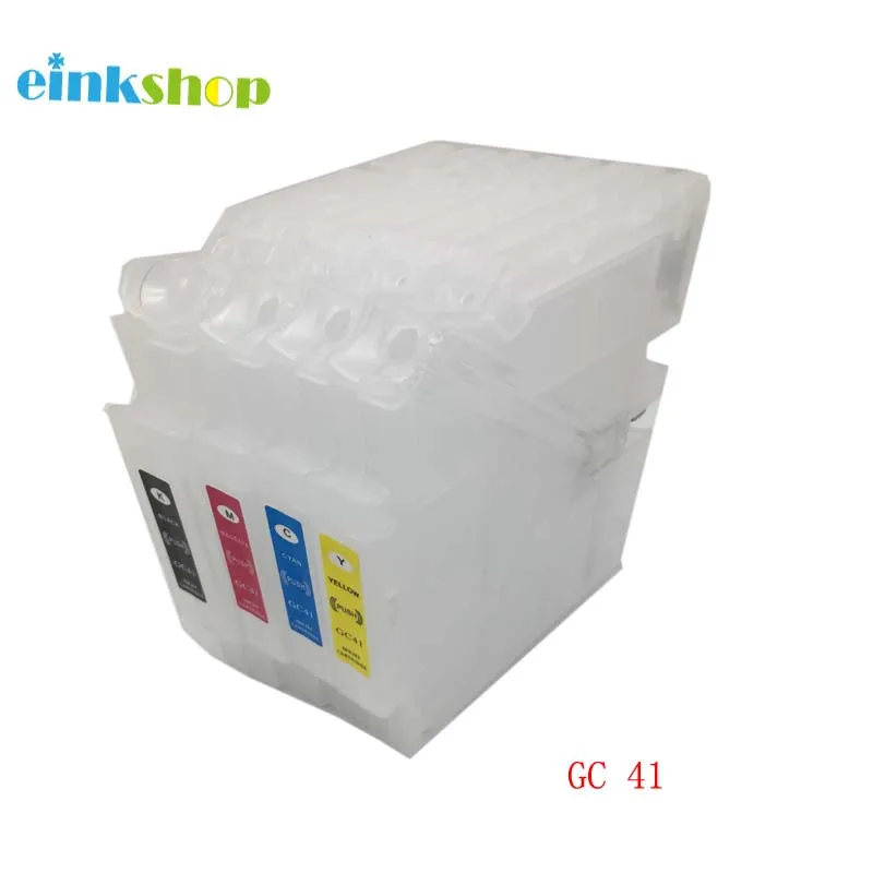 einkshop GC41 Refillable Ink Cartridge With Chip for Ricoh GC 41 ...