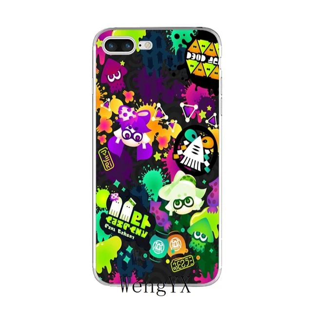 colorful art cartoon Splatoon 2 Slim silicone TPU Soft phone case For ...