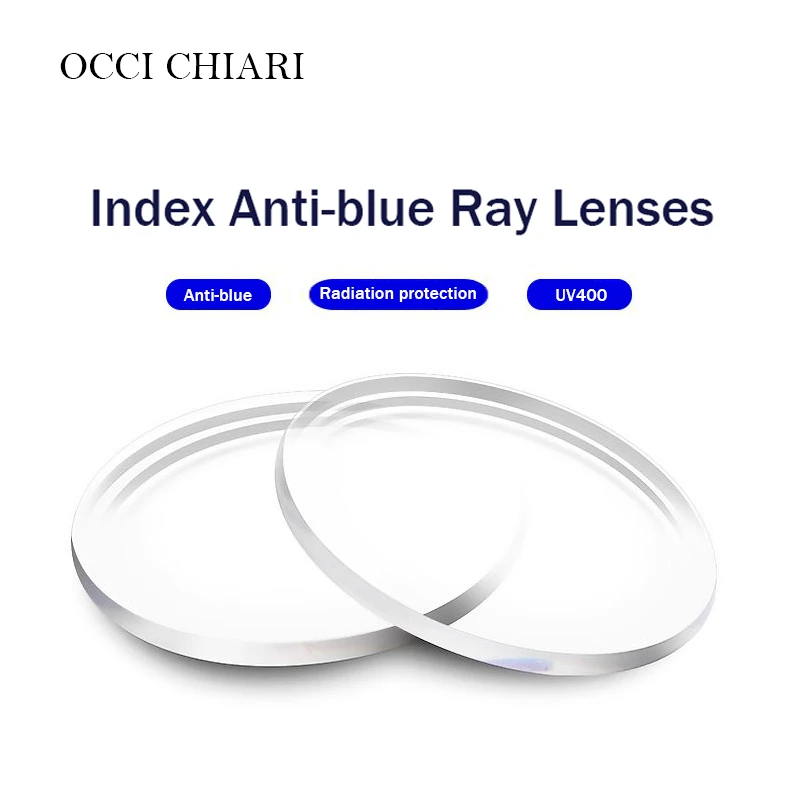 Anti-blue Single Vision Resin Lenses Aspheric Lenses For Myopia ...