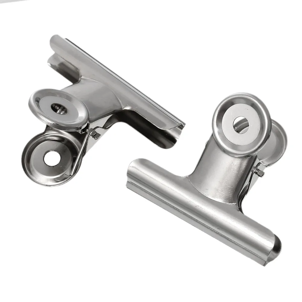Big Size Clips 6.6cm x 5.5cm 304 Stainless Steel Office Bulldog Clip ...