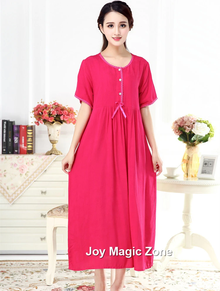 yomrzl L724 2016 new arrival summer cotton women's nightgown short ...