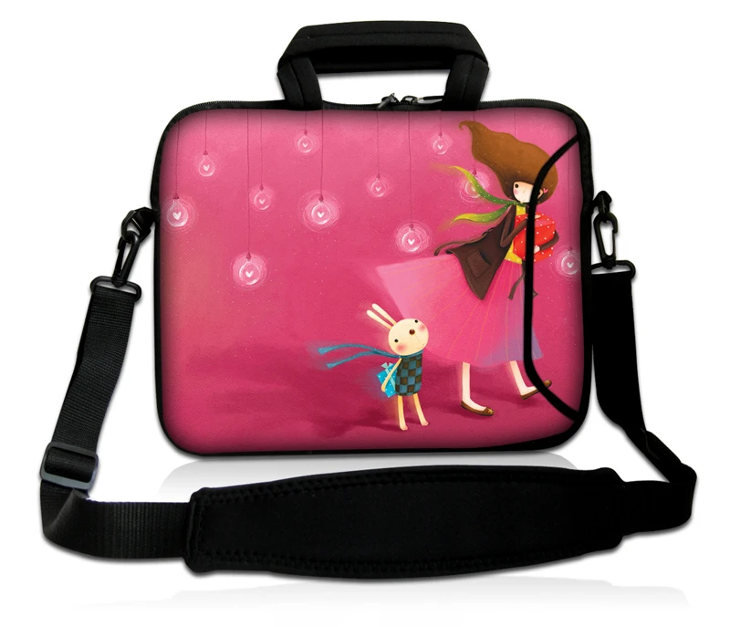 13" Pink Laptop Bag Carry Case Cover Pouch Cover w.Pocket,Shoulder ...