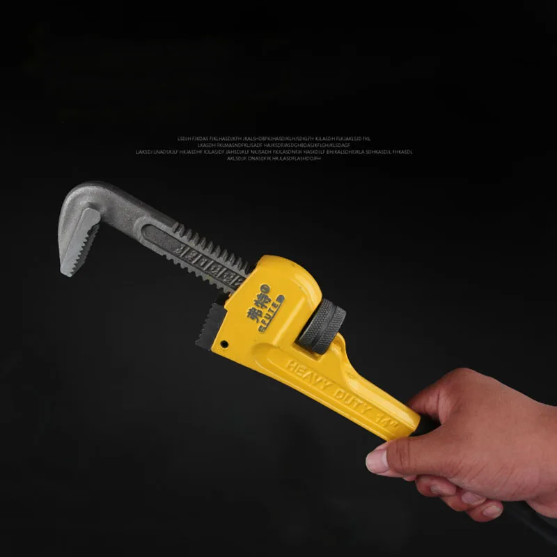 hot selling 8"10"12"14 inch universal fast pipe wrench tube wrench ...