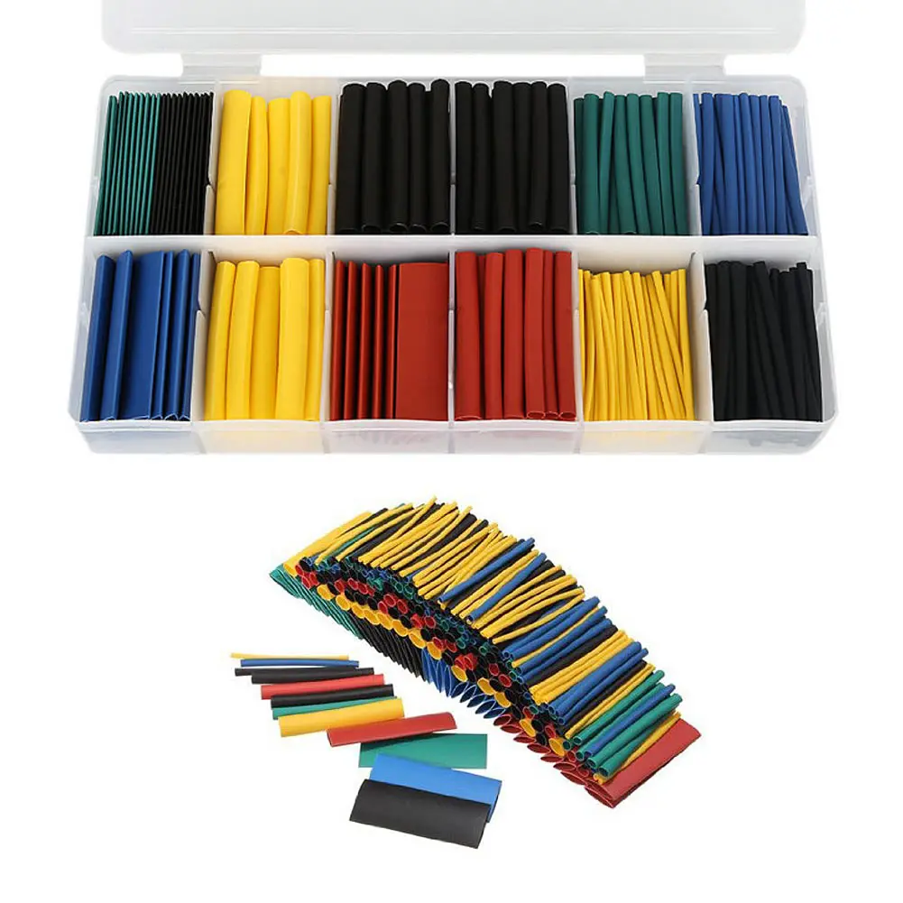280Pcs Assorted Heat Shrink Tube 5 Colors 8 Sizes Tubing Wrap Sleeve 280pcs-assorted-heat-shrink-tube-5-colors-8-sizes-tubing-wrap-sleeve