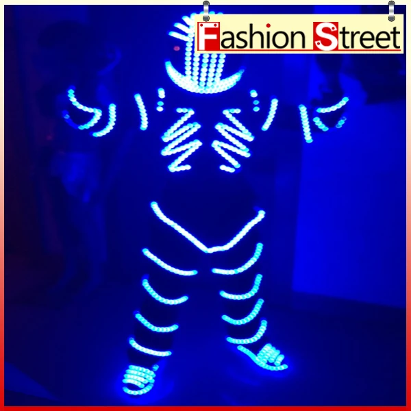 RGB LED Costume Clothes Festive Party Supplies Luminous Glowing Suits RGB LED Costume Clothes Festive Party Supplies Luminous Glowing Suits