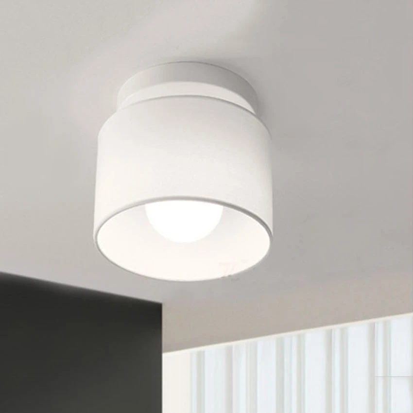 Modern Led Ceiling Lights Home Lighting Dia 18cm Cloth Lamp Shade ...