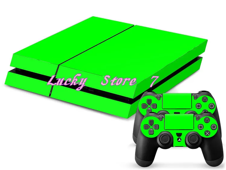 green sticker for ps4 Sticker for PS4 console Skin Stickers + 2Pcs ...