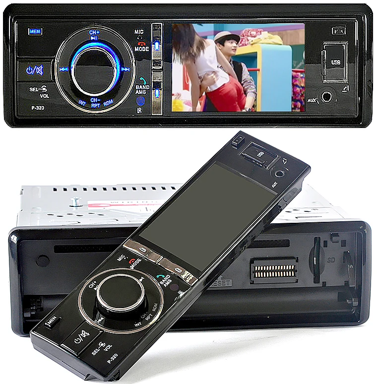 Car Radio Mp4 Mp5 Player 1 Din HD support Rearview Camera 3 Inch Video ...