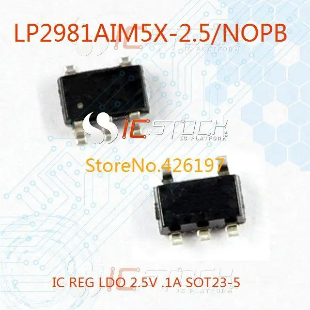 Free Shipping LP2981AIM5X 2.5/NOPB IC REG LDO 2.5V .1A SOT23 5 LP2981AIM5X 2.5 2981 LP2981 10PCS ...