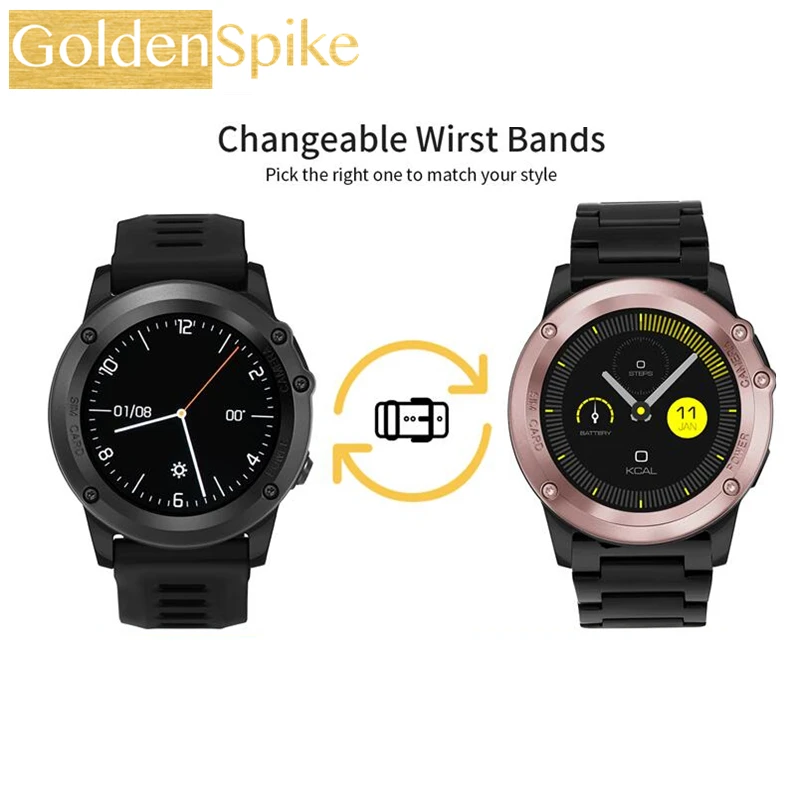 [Hot] H1 MTK6572 Bluetooth IP68 impermeable smartwatch con cámara SIM ...