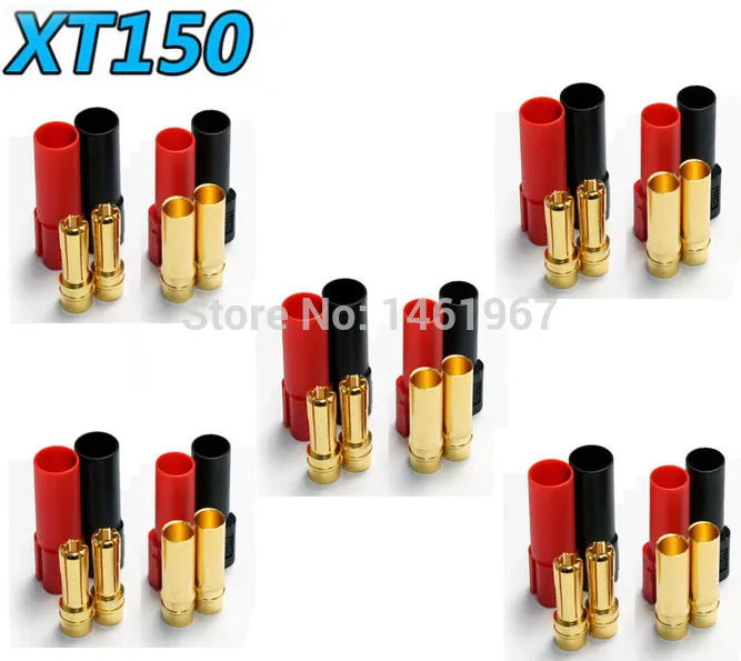 10 Pairs Xt150 6mm Bullet Connector Adapter Plug Set Male Female 150 ...
