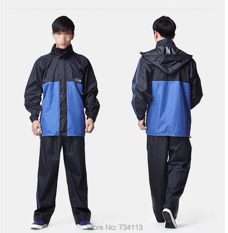 Universal traje Impermeables Con Capucha para hombres de las mujeres ...