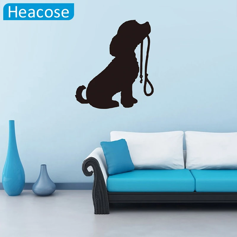 cartoon puppy dog bite the rope Wall Stickers Home Decoration for Kids ...
