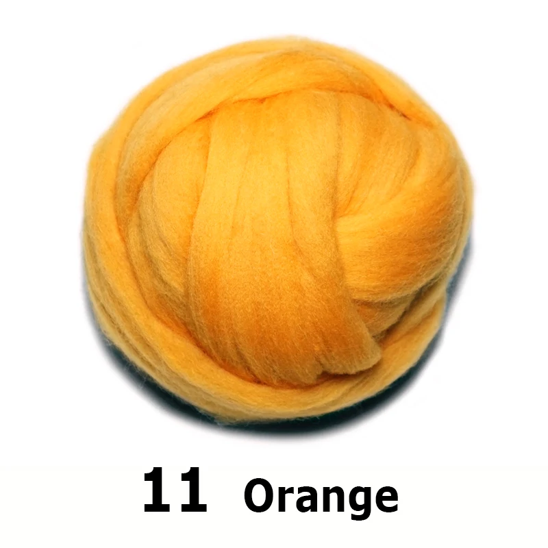 handmade Wool Felt for felting 50g Orange Perfect in Needle Felt 11 ...