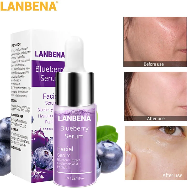 LANBENA Brand Essence Blueberry Hyaluronic Acid Face Cream Moisturizing ...