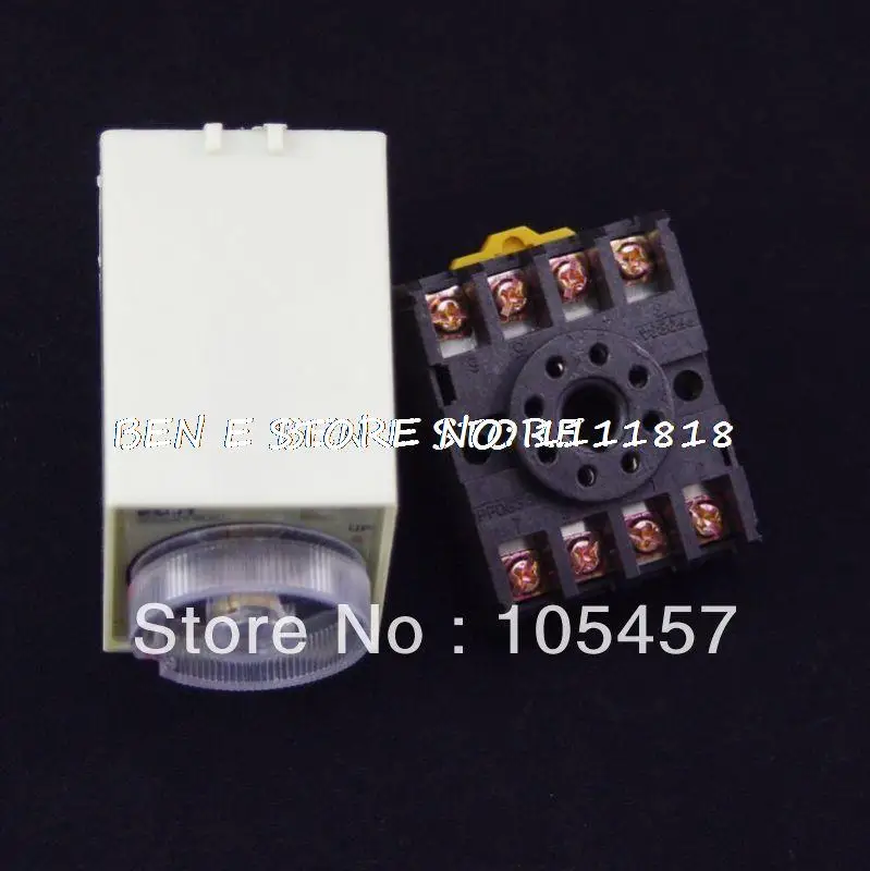 12VDC 0 60 minutes Power on delay timer time relay with PF083A Socket ...