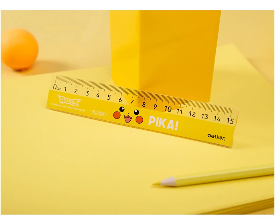 Pokemon Pikachu Pattern Transparent Stationery Plastic Ruler ...