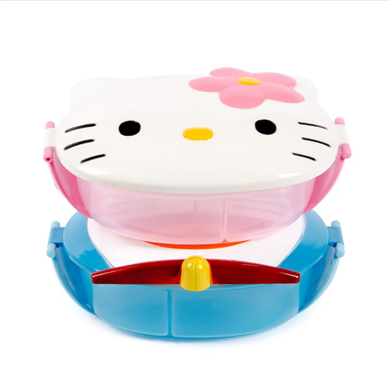 Cartoon Hello Kitty Kids Children Lunch Box Microwave Plastic Lunch ...