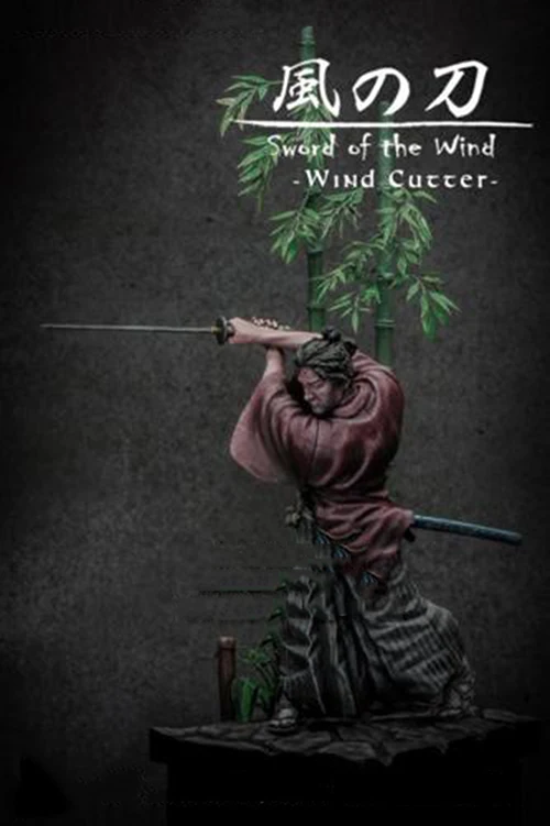 Neue Unmontiert 1/24 75mm Schwert der Wind Samurai Windcutter 75mm Harz ...