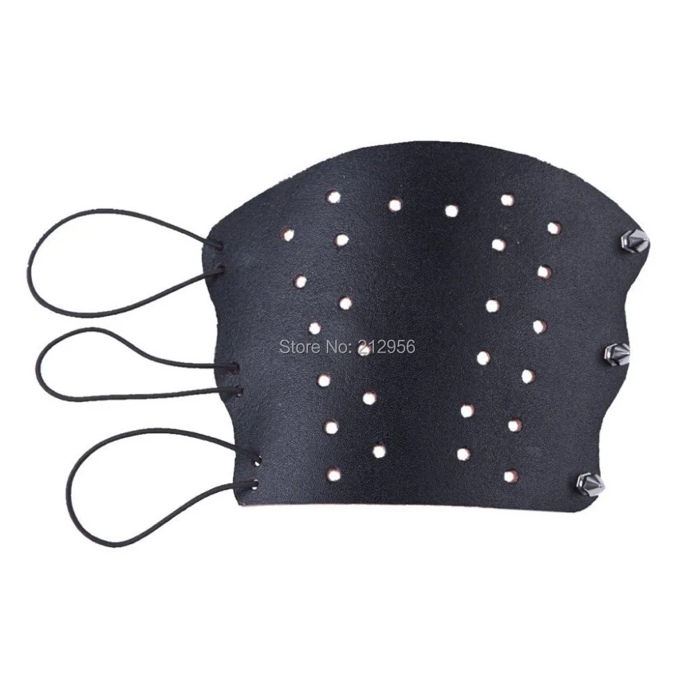 Longbowmaker Black Longbow Leather Arm Guard Recurve Arrow Protective ...