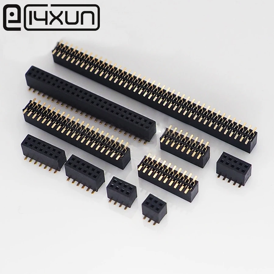 1.27mm Dual Row Female Header SMT Strip Connector 6 8 10 12 14 16 20 24 ...