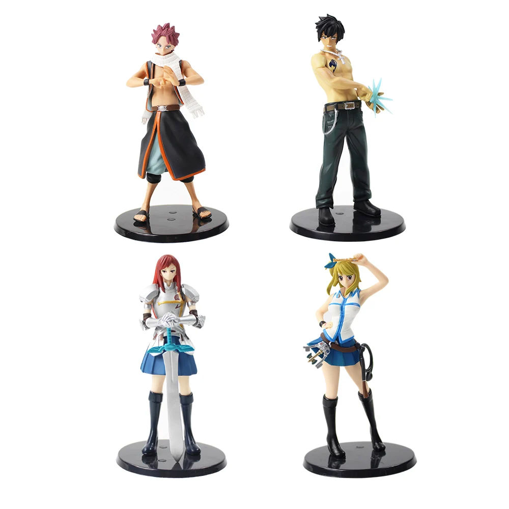4Pcs-lot-15cm-Erza-Scarlett-Grey-Fullbuster-Lucy-Heartfilia-Natsu ...