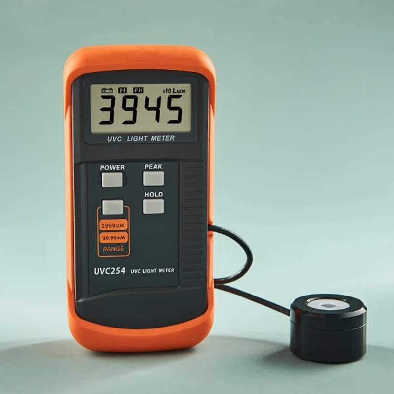 Digital UVC Light Meter Narrow band Spectrum 248nm 262nm Professional ...
