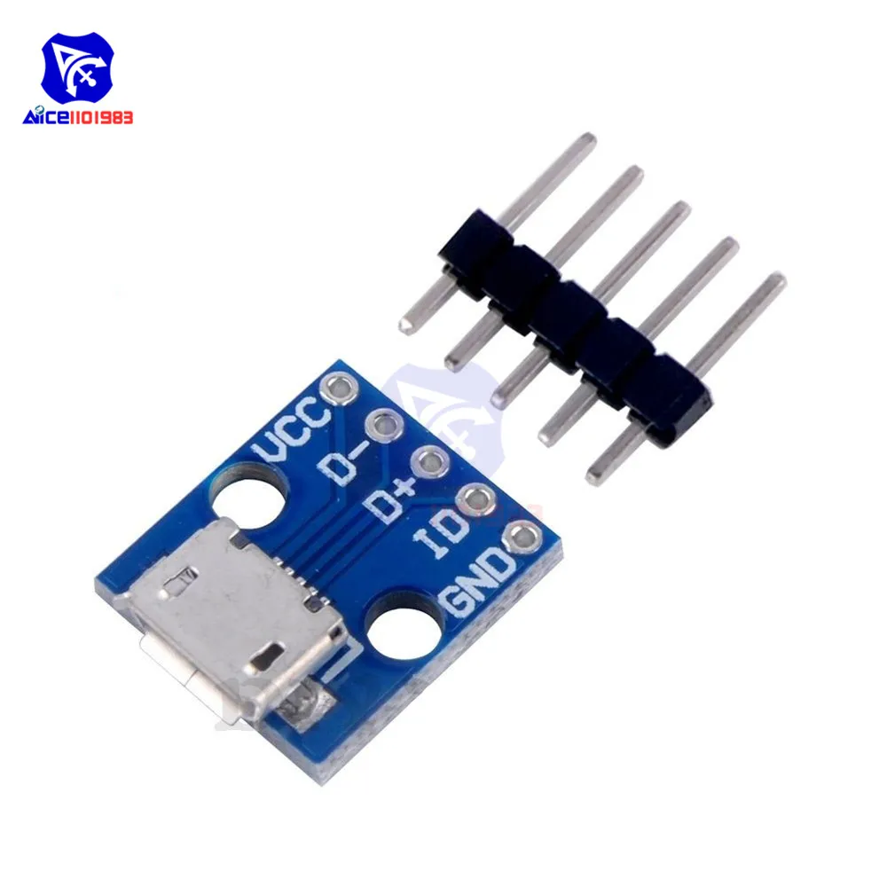 Diymore 10pcs/lot Micro Usb Breakout Power Supply Module Power Adapter ...