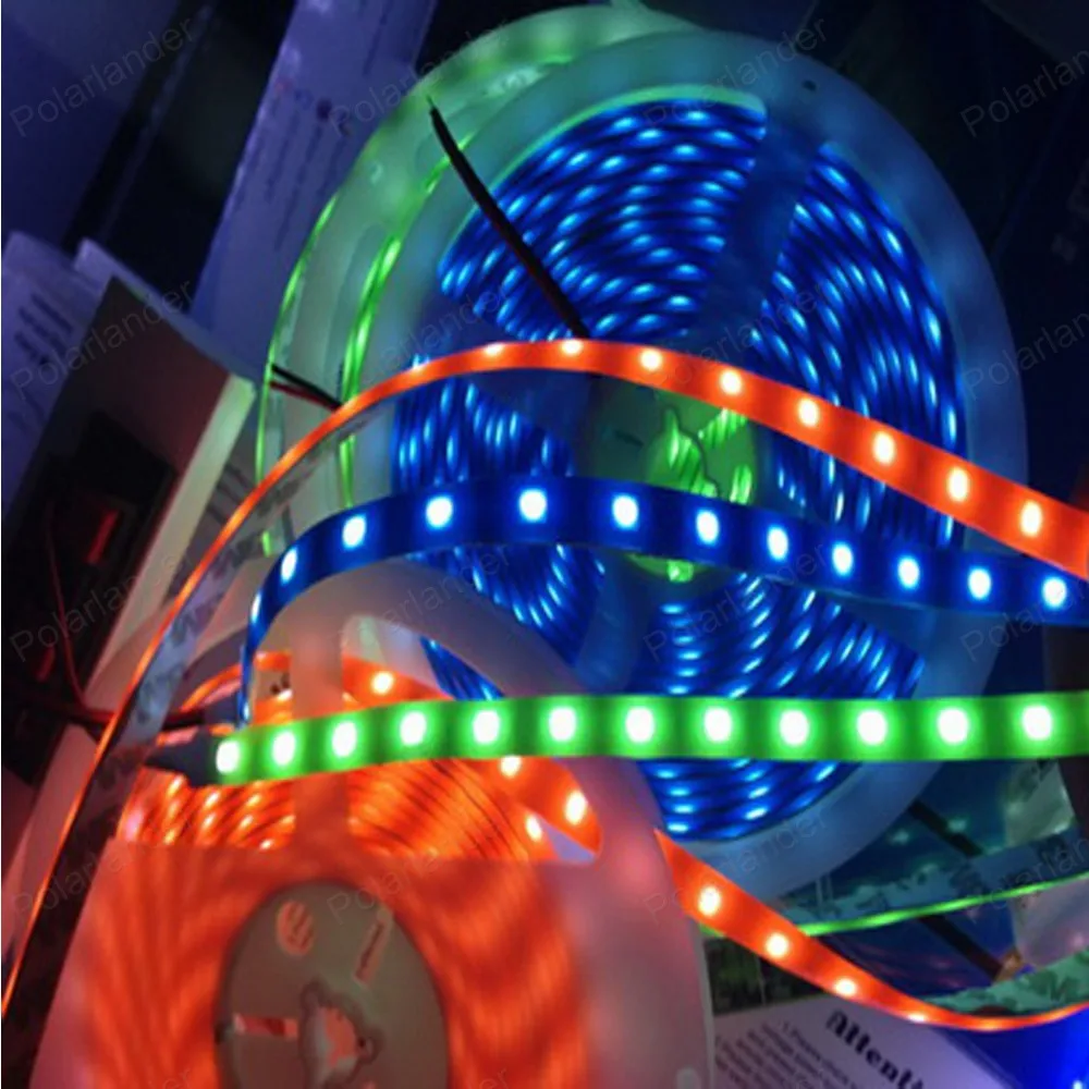 New DC 12V 60led/m waterproof SMD 5050 RGB led strip Flexible ribbon ...