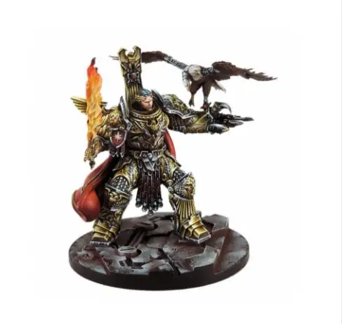 resin figure 1/32 54mm ancient Knight with bird with base 54mm toy ...