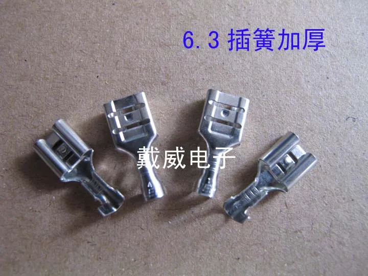 Original new 100% Supply 6.3 plug spring connecting terminal cold ...