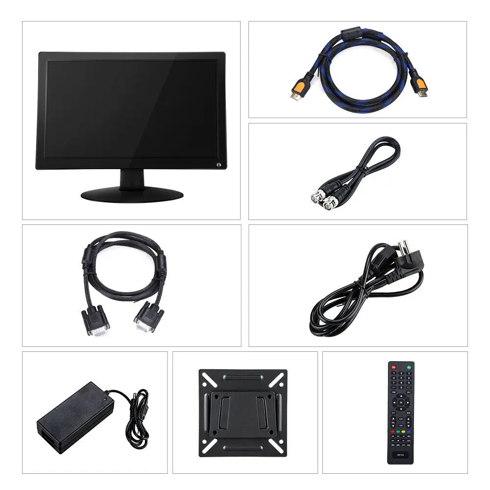 Eyoyo 15.6 Inch Monitor Small Hdmi Monitor Portable vga Monitor CCTV ...