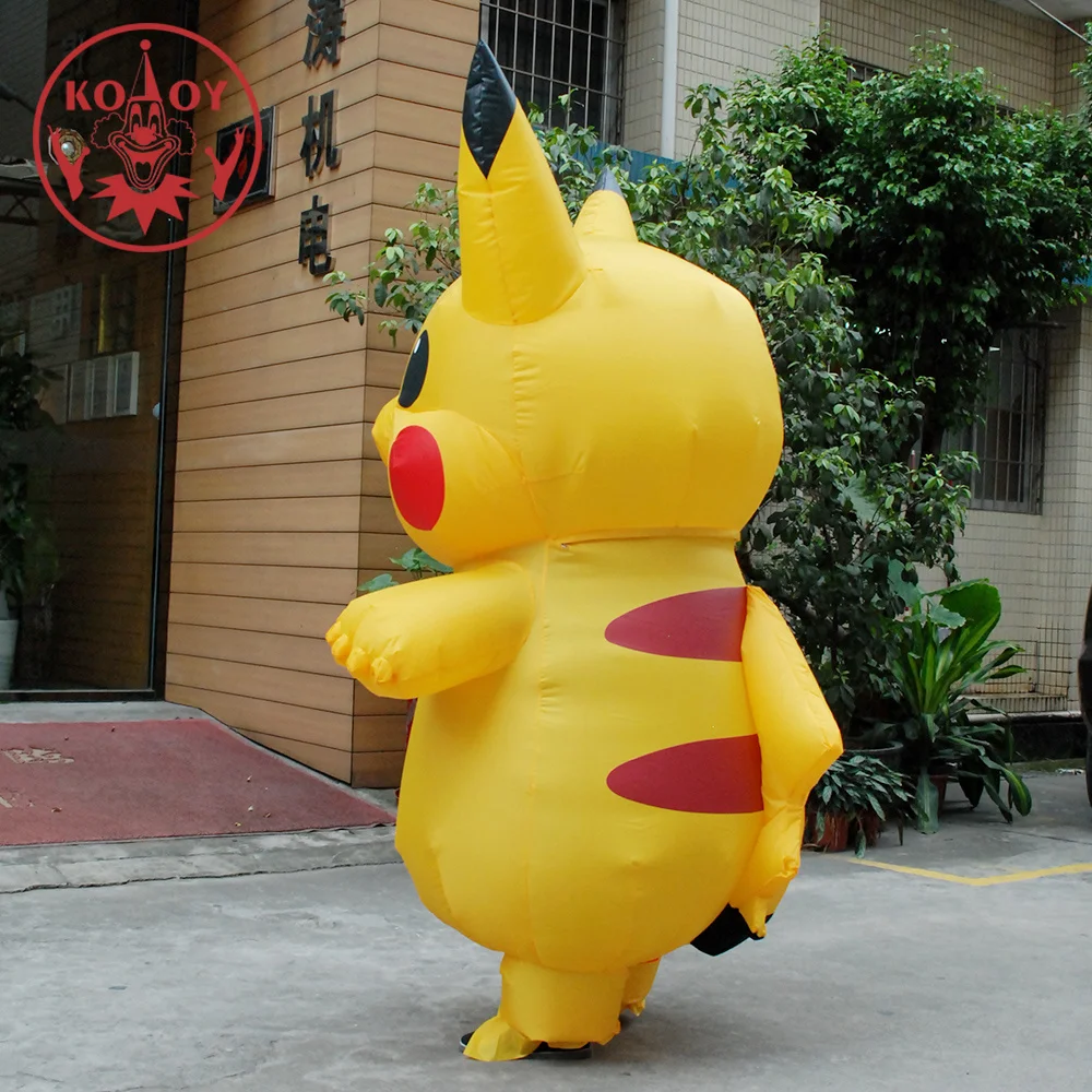 Inflatable Pikachu Cosplay carnaval Adult Pokemon costume Halloween ...