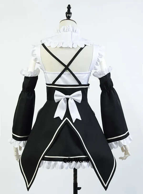 Re Zero Kara Hajimeru Isekai Seikatsu Ramu Remu Maid Apron Dress Outfit ...