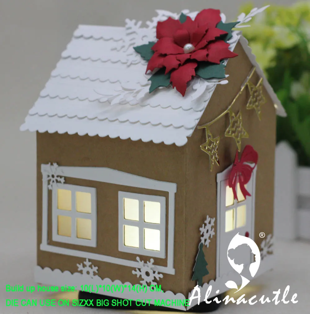 AlinaCraft METAL CUTTING DIES cut mega 3D house case box lampshade ...